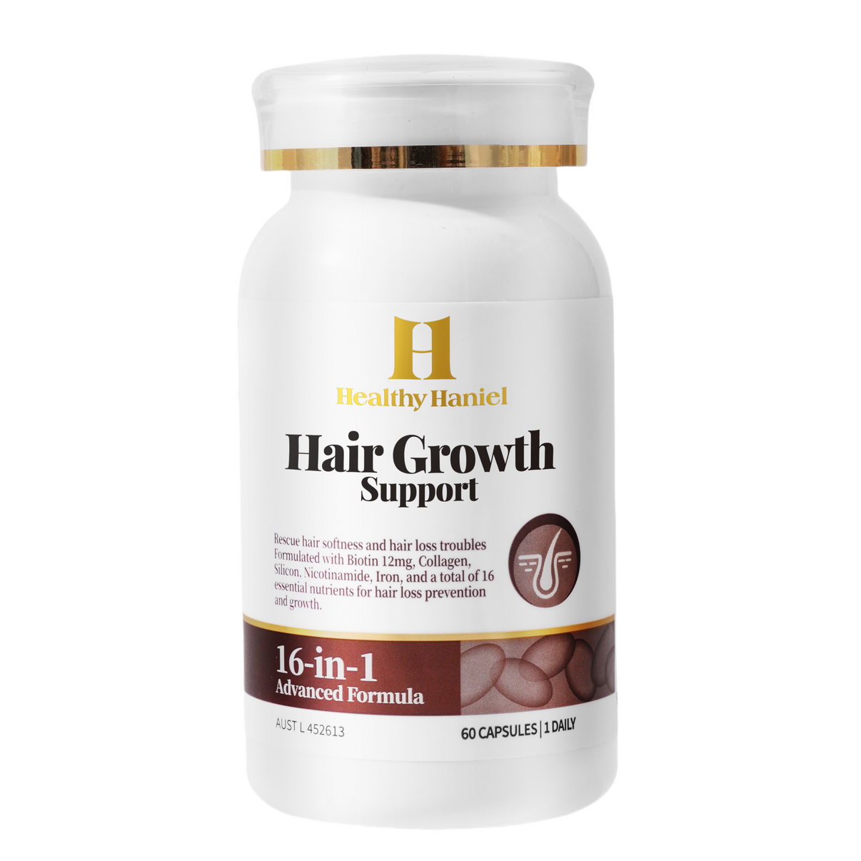 Healthy Haniel Hair Growth Support 60 Capsules – HealthyHaniel